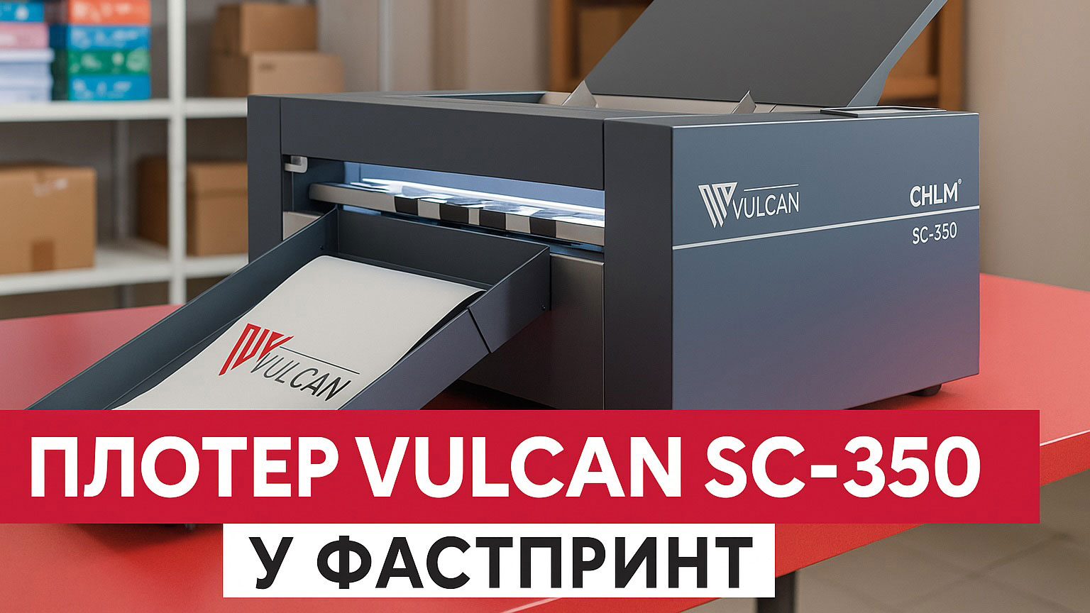 Новый режущий плоттер VULCAN SC-350 в Фастпринт